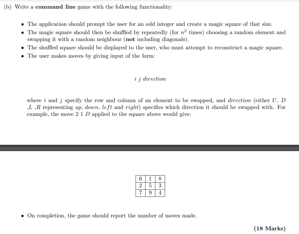 Solved Assignment 1. Any nxn magic square (where n is an odd | Chegg.com