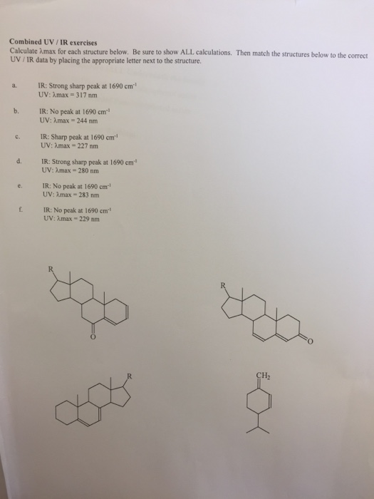 Solved Calculate lambda max for each structure below Be sure | Chegg.com