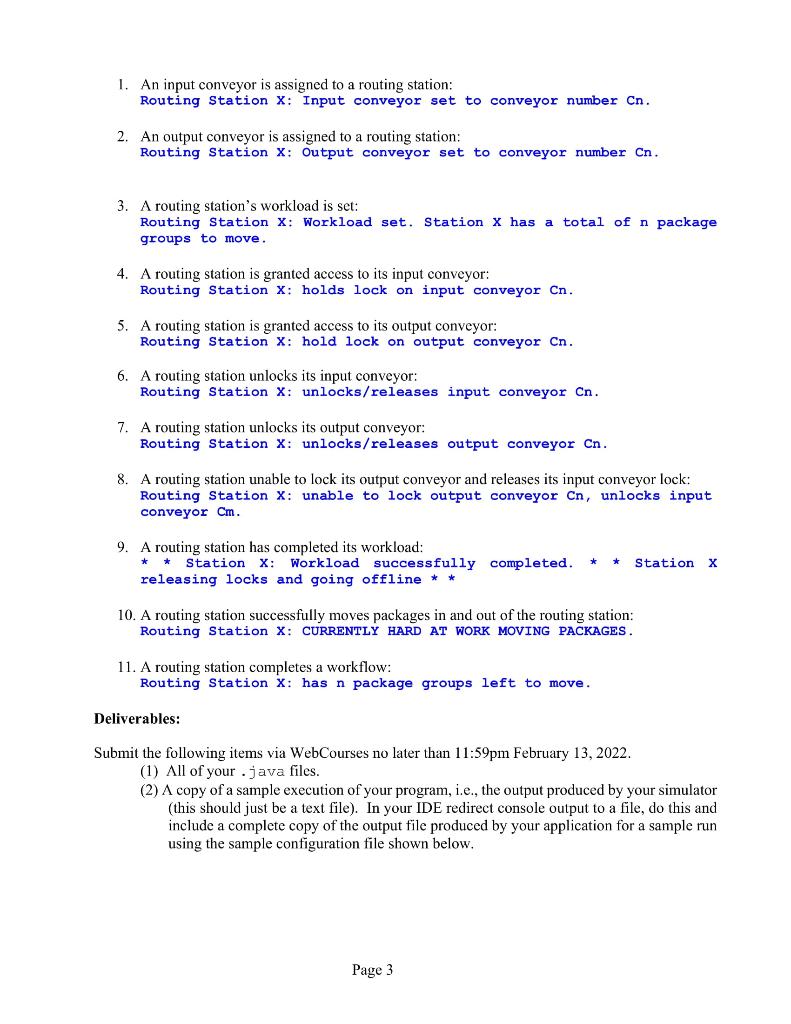 Multi-threaded Programming in Java" Title: Points: | Chegg.com