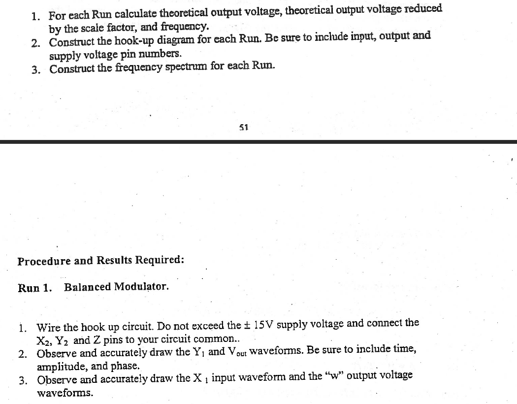 Balanced Modulator and Amplitude Modulation | Chegg.com
