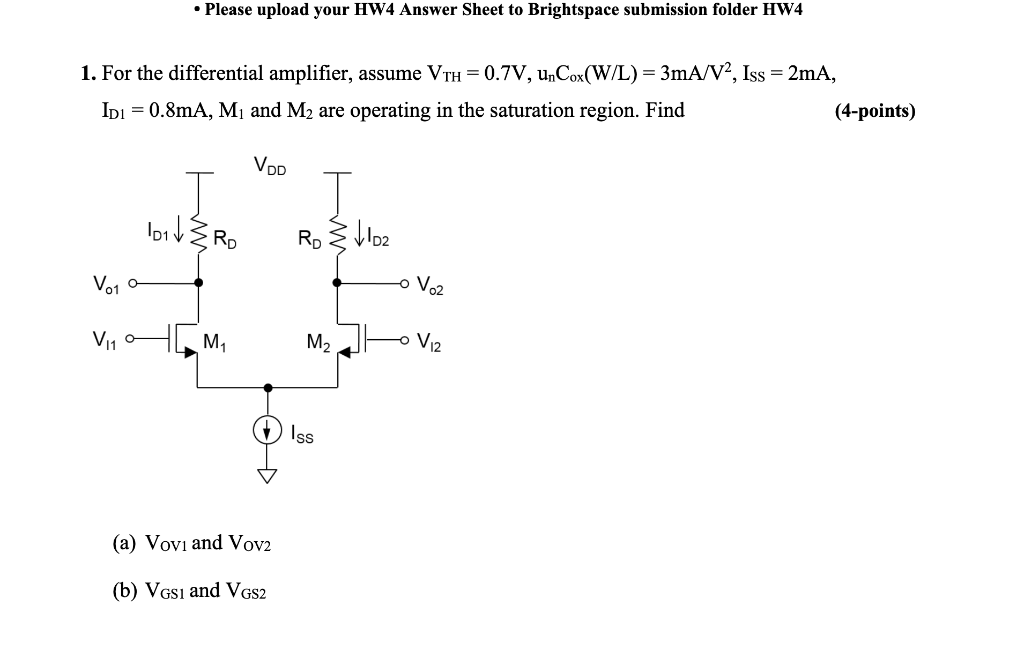 Solved . Please upload your HW4 Answer Sheet to Brightspace | Chegg.com