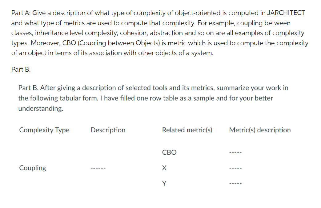 Solved Part A: Give a description of what type of complexity | Chegg.com