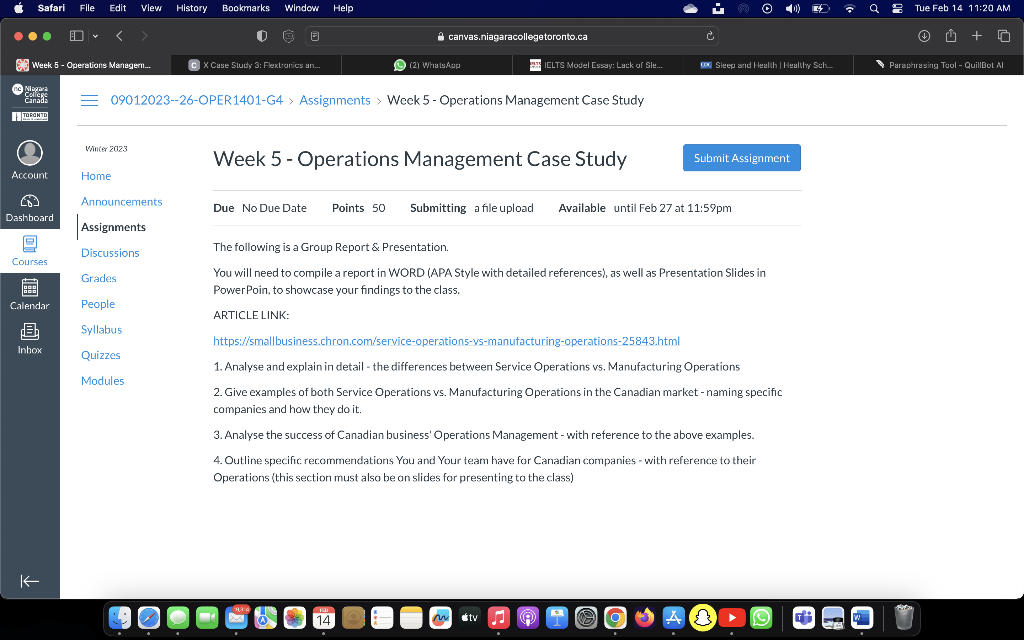 Solved Week 5 - Operations Management Case Study Available | Chegg.com