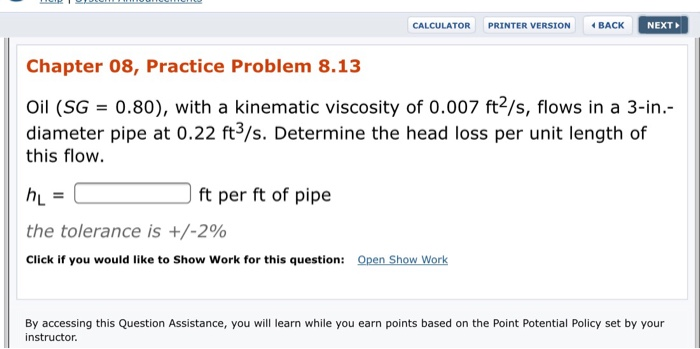 Solved CALCULATOR PRINTER VERSION BACK NEXT Chapter 08, | Chegg.com