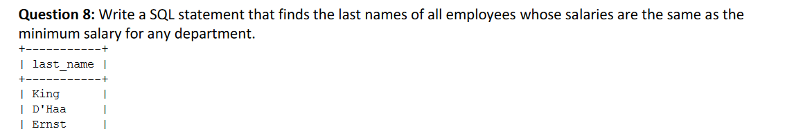 Solved Question 6: Display all those employees who have a | Chegg.com