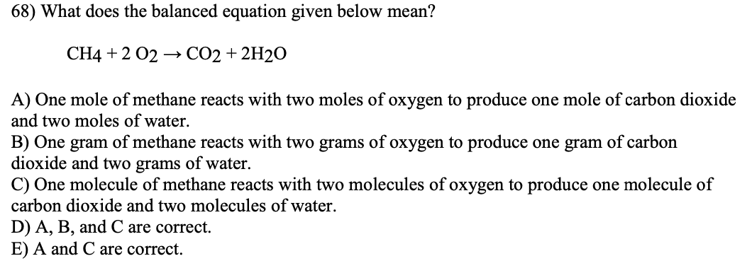 Solved What does the balanced equation given below | Chegg.com
