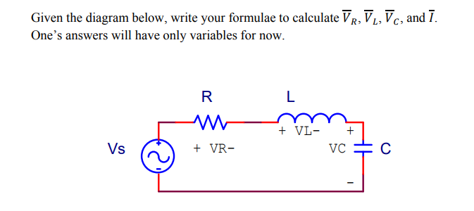 Solved Given the diagram below, write your formulae to | Chegg.com
