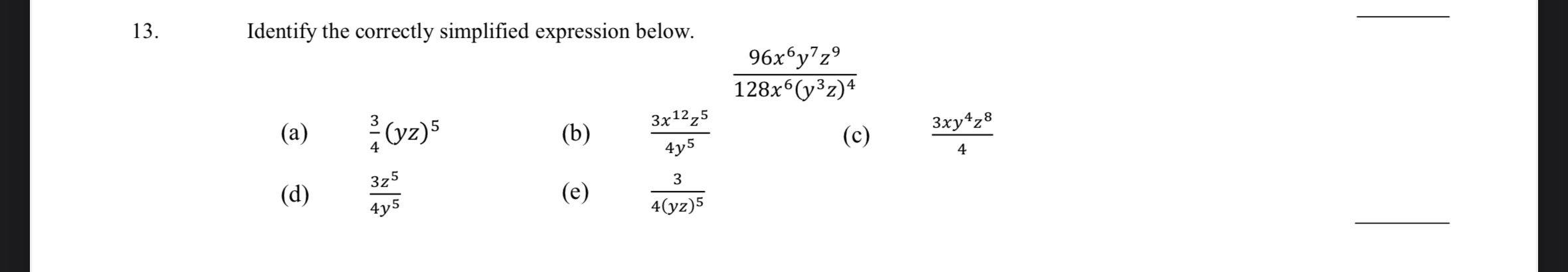 Solved Identify the correctly simplified expression | Chegg.com