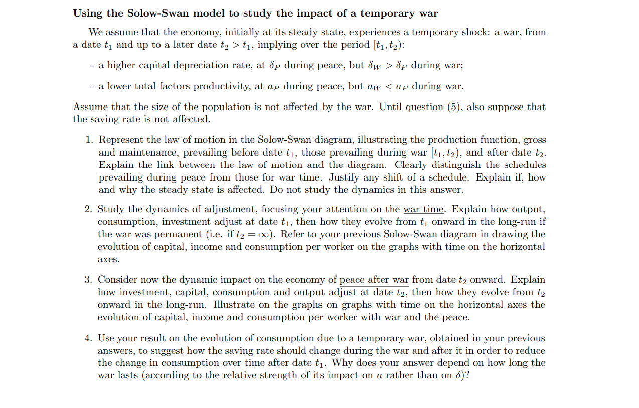 TD3 ex 2. PLEASE SOLVE THIS EX IN DETAILS + GRAPH + | Chegg.com