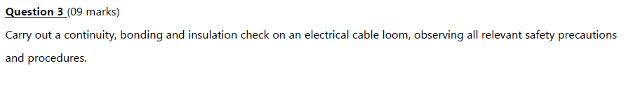 Solved Question 3 (09 marks) Carry out a continuity, bonding | Chegg.com