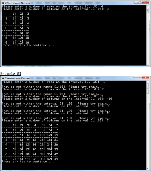 Solved Write a program that displays a 2D multiplication | Chegg.com