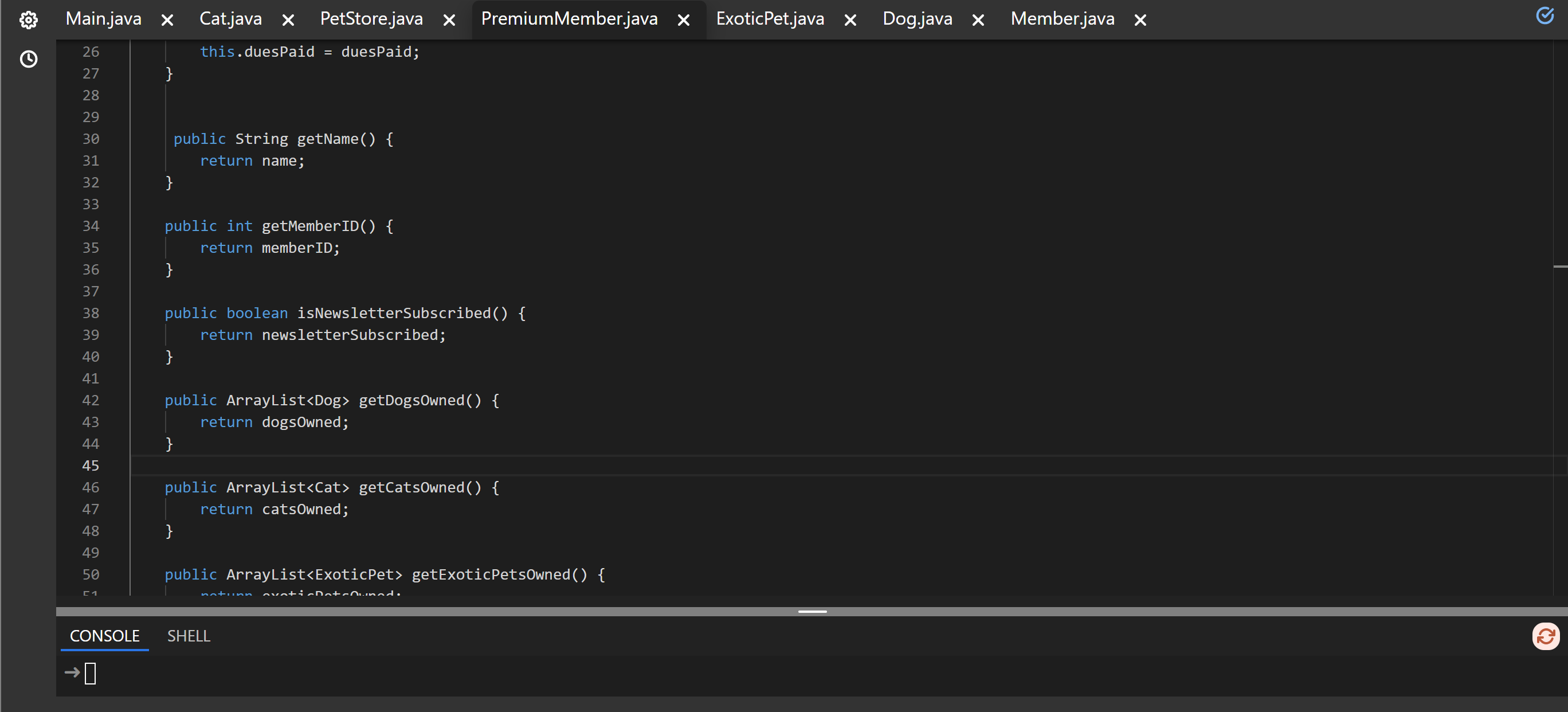 Solved Pet Store System ***Please answer the ENTIRE post | Chegg.com