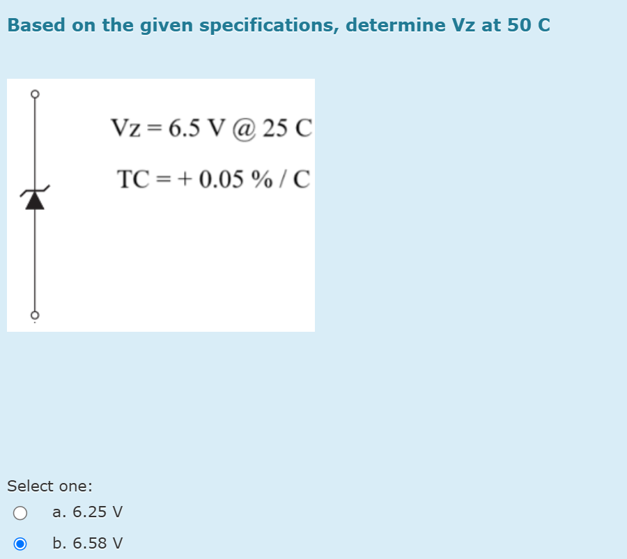 Solved Based on ﻿the given specifications, determine | Chegg.com