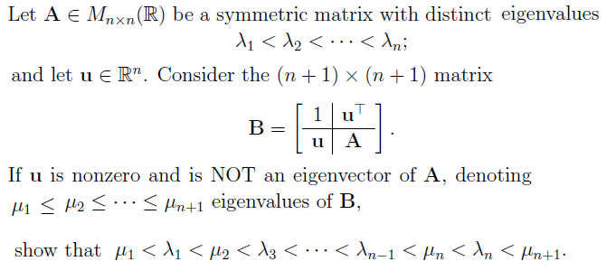 Solved Let A € Mnxn(R) be a symmetric matrix with distinct | Chegg.com