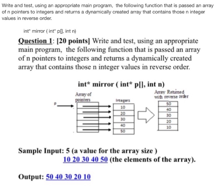 Solved Write and test, using an appropriate main program, | Chegg.com