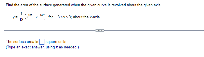Find the area of the surface generated when the given | Chegg.com