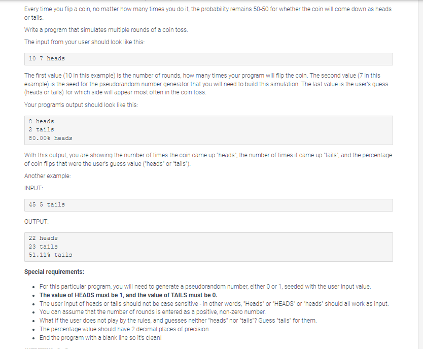Solved Every time you flip a coin, no matter how many times | Chegg.com