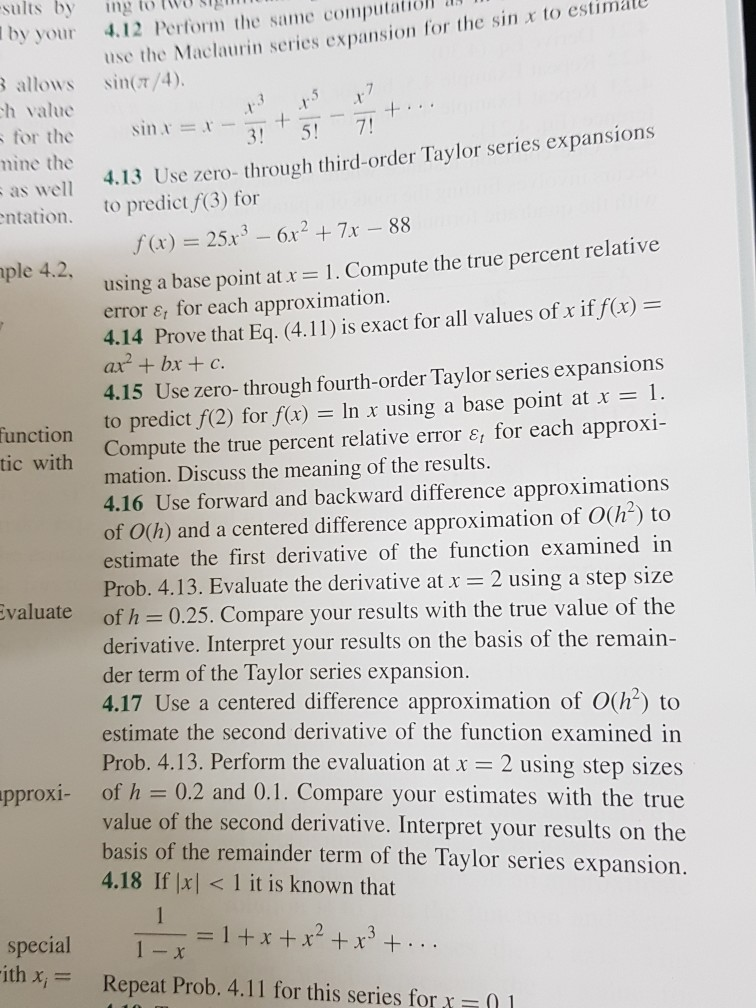 Solved I wonder how to solve a problem 4.16 this problem is | Chegg.com