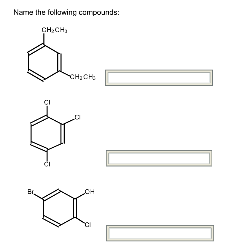 Solved Name the following compounds: CH2CH3 CH2 CH3 Br, он | Chegg.com