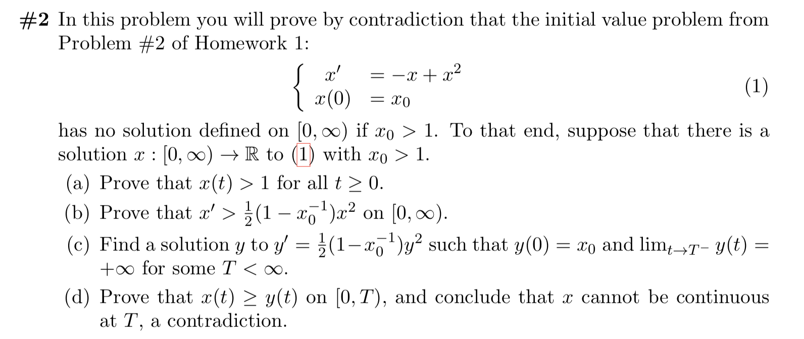 #2 In this problem you will prove by contradiction | Chegg.com