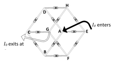 Solved The cube of resistors is represented below. The | Chegg.com