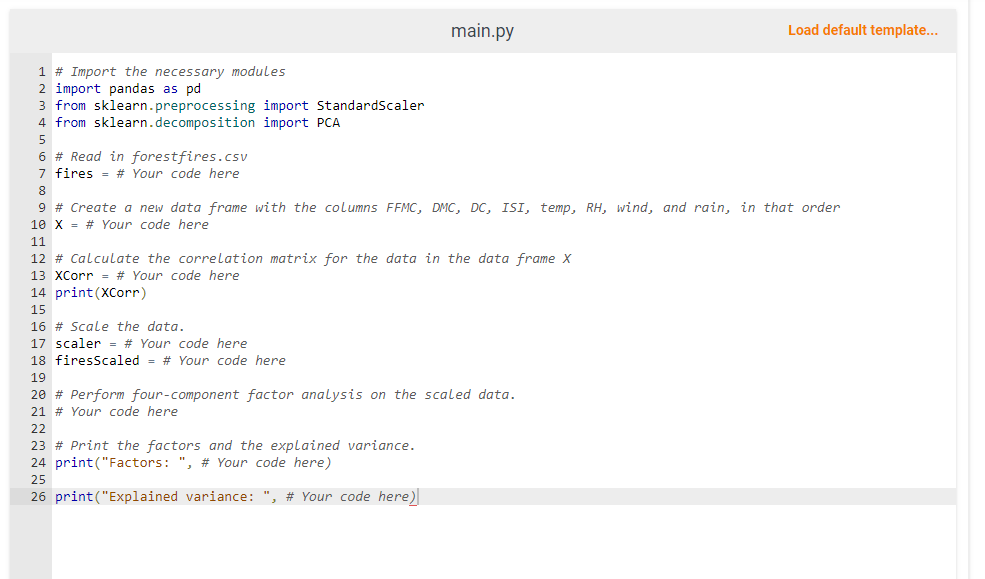 Solved The forestfires dataset contains meteorological | Chegg.com