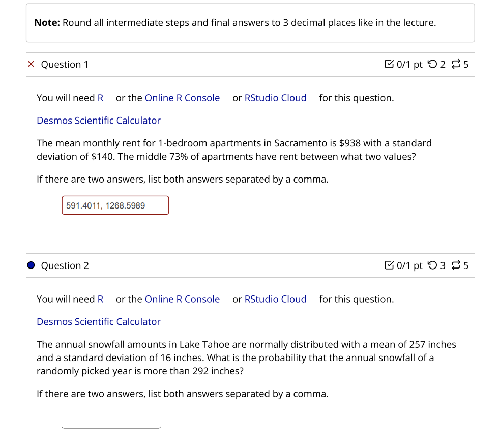 Solved Note: Round all intermediate steps and final answers | Chegg.com