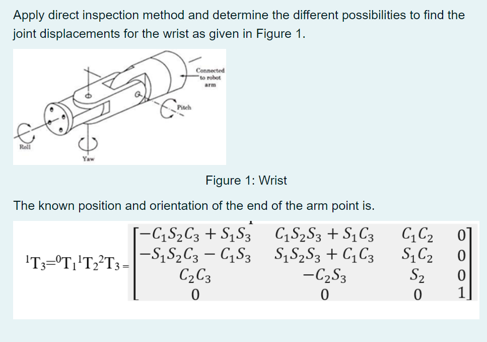Solved Apply direct inspection method and determine the | Chegg.com