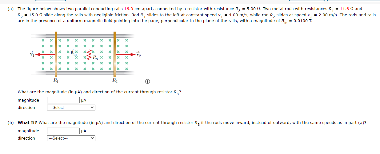 Solved (a) The figure below shows two parallel conducting | Chegg.com