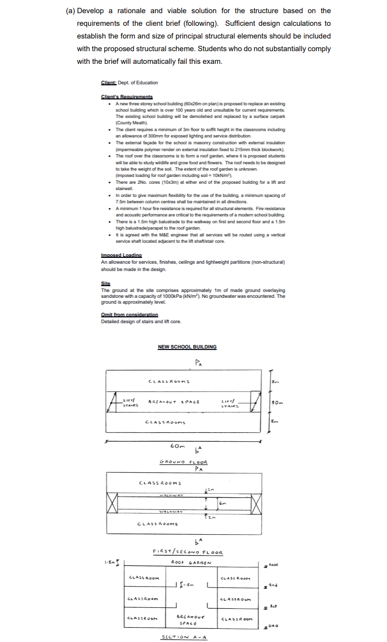 Solved (a) Develop a rationale and viable solution for the | Chegg.com