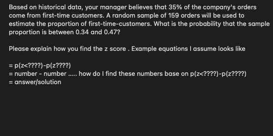 Solved Based on historical data, your manager believes that | Chegg.com