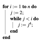 Solved For each pseudo-code below, give the asymptotic | Chegg.com