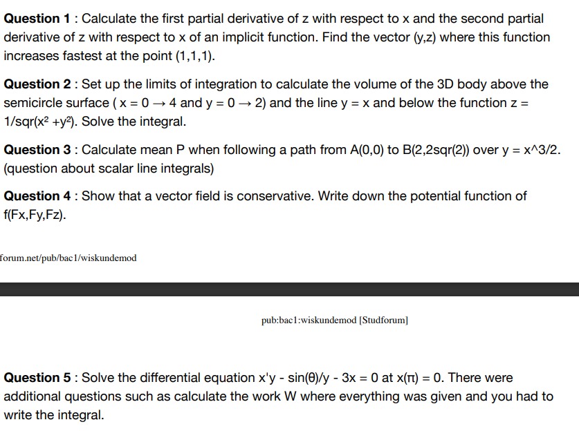 Solved Question 1 : Calculate the first partial derivative | Chegg.com Solved Question 1 : Calculate the first partial derivative | Chegg.com