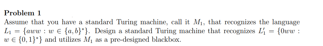 Solved Problem 1 Assume that you have a standard Turing | Chegg.com