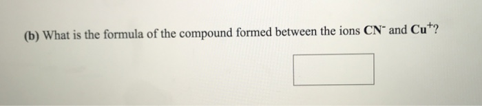Solved Write formulas for ionic compounds. (a) What is the | Chegg.com