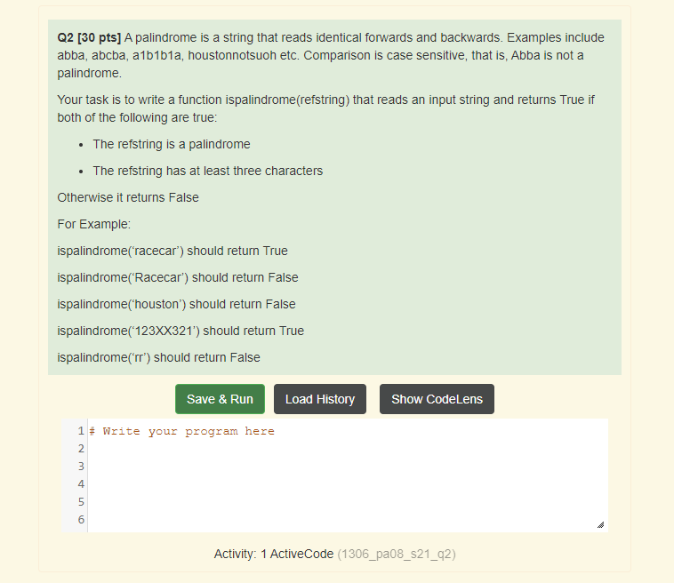 Solved The language for this is Python. Please show me how | Chegg.com