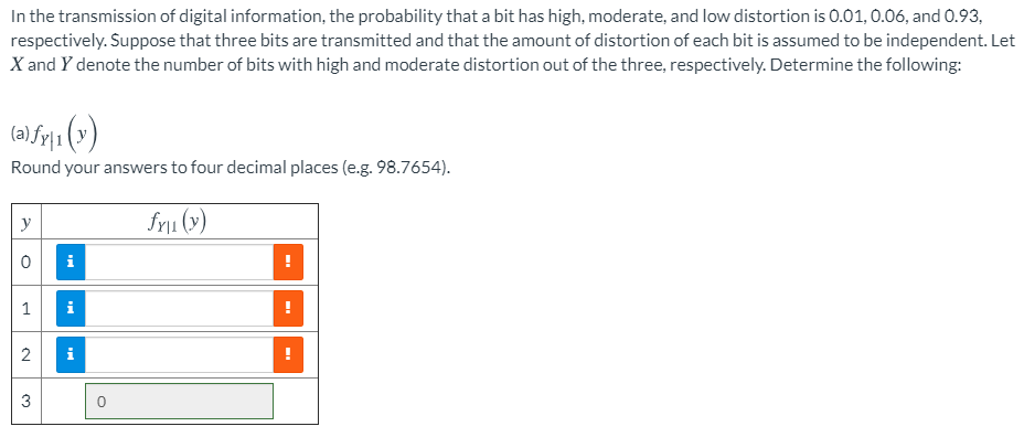 Solved In the transmission of digital information, the | Chegg.com