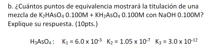 Solved How many equivalence points will the degree of a | Chegg.com