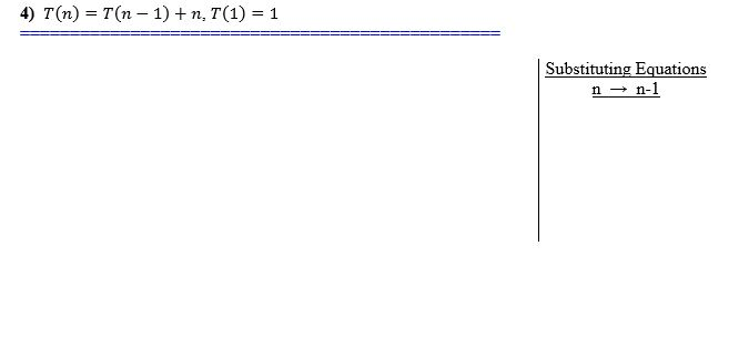 Solved Recurrence Relations (USING iteration technique) | Chegg.com