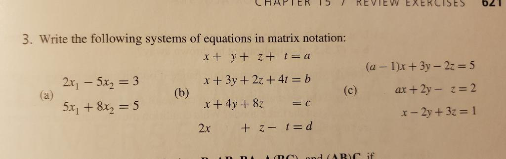 Solved - НАР ТЕК REVIEW EXERCISES 62 3. Write the following | Chegg.com