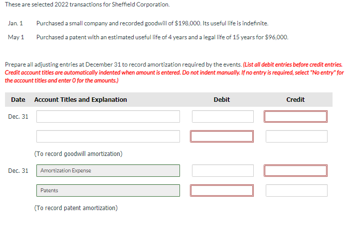 Solved These are selected 2022 transactions for Sheffield | Chegg.com Solved These are selected 2022 transactions for Sheffield | Chegg.com