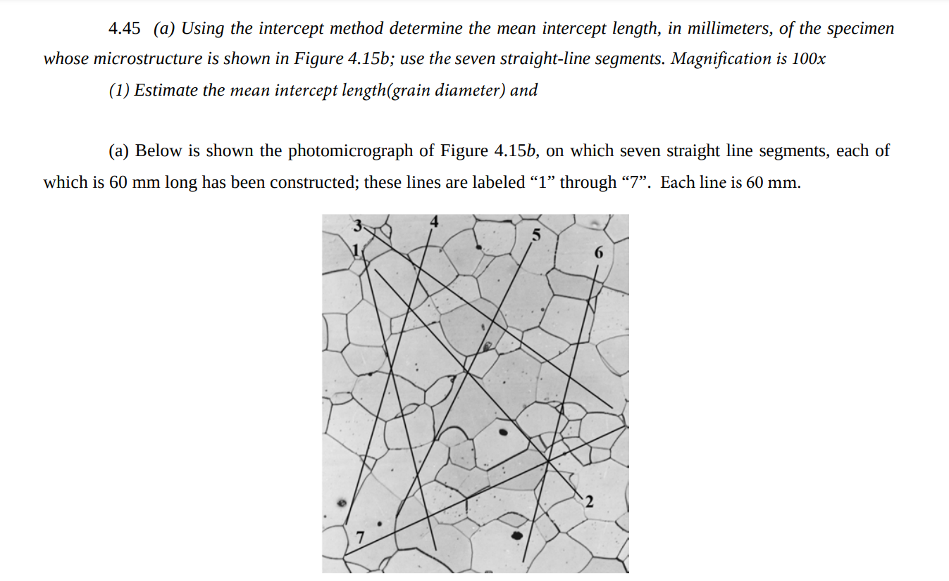 Solved 4 45 A Using The Intercept Method Determine The