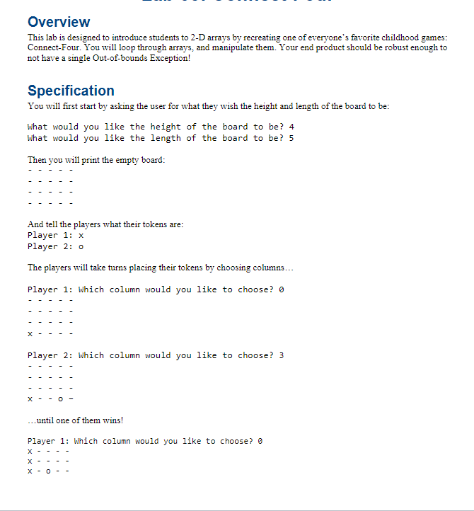 Solved Overview This lab is designed to introduce students | Chegg.com