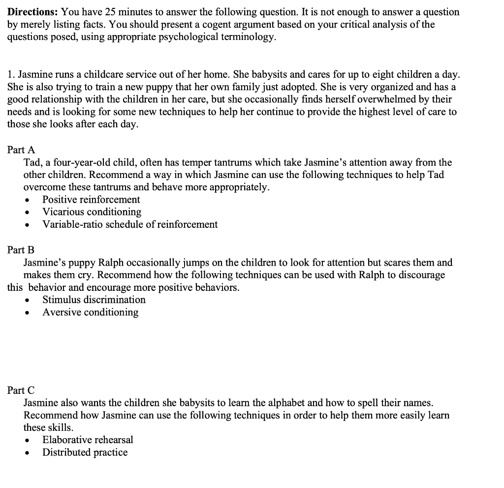 Solved Directions: You have 25 minutes to answer the | Chegg.com