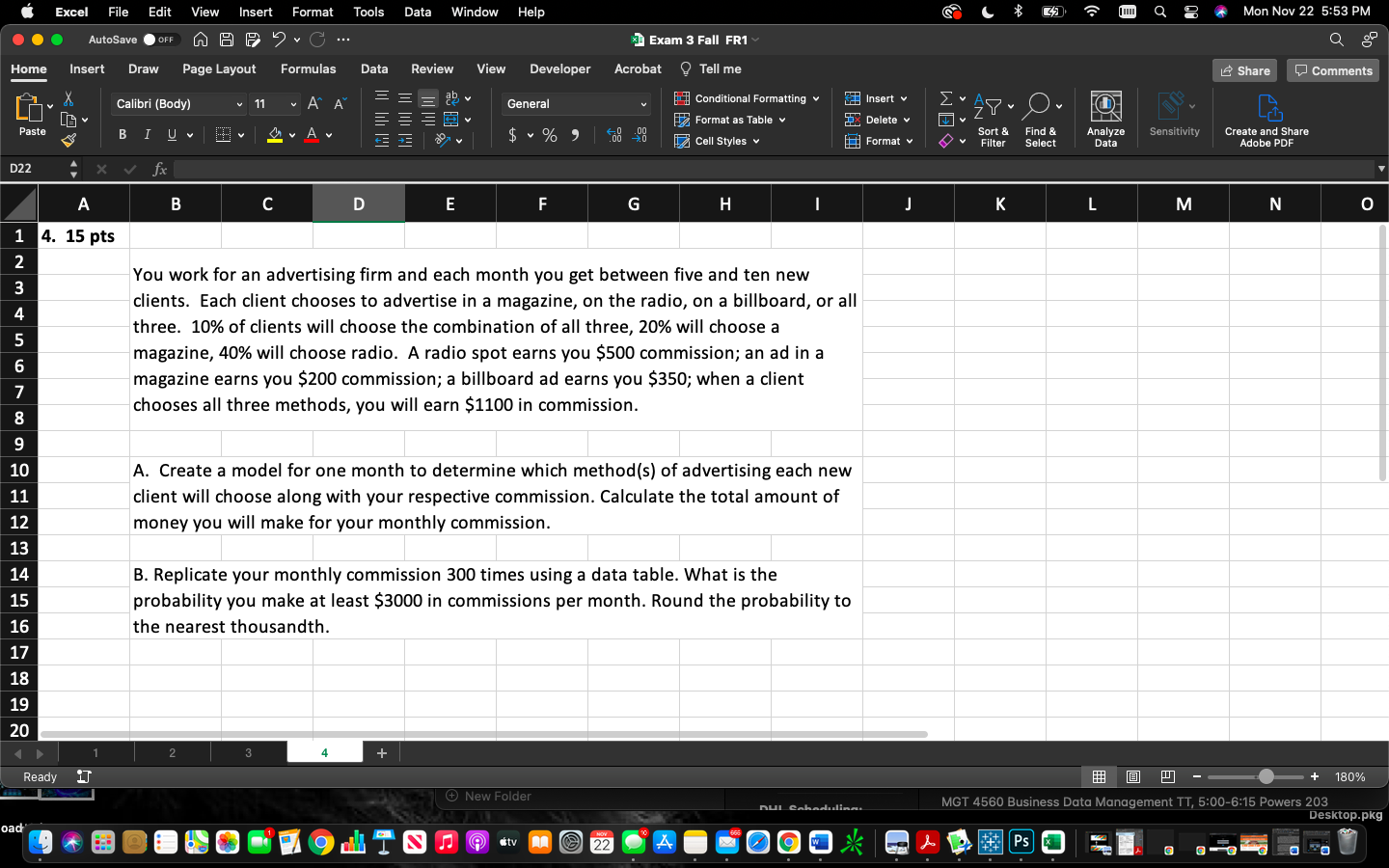 Excel File Edit View Insert Format Tools Data Window | Chegg.com