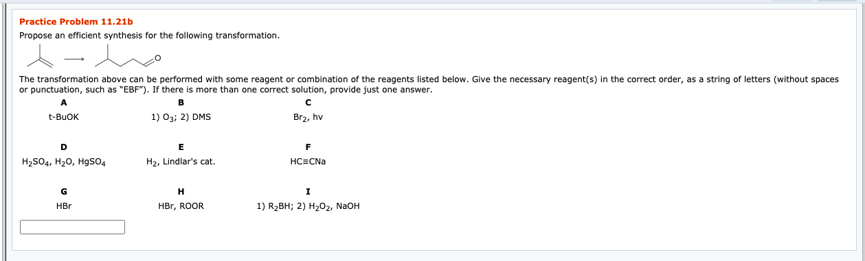 Solved Practice Problem 11.21b Propose an efficient | Chegg.com