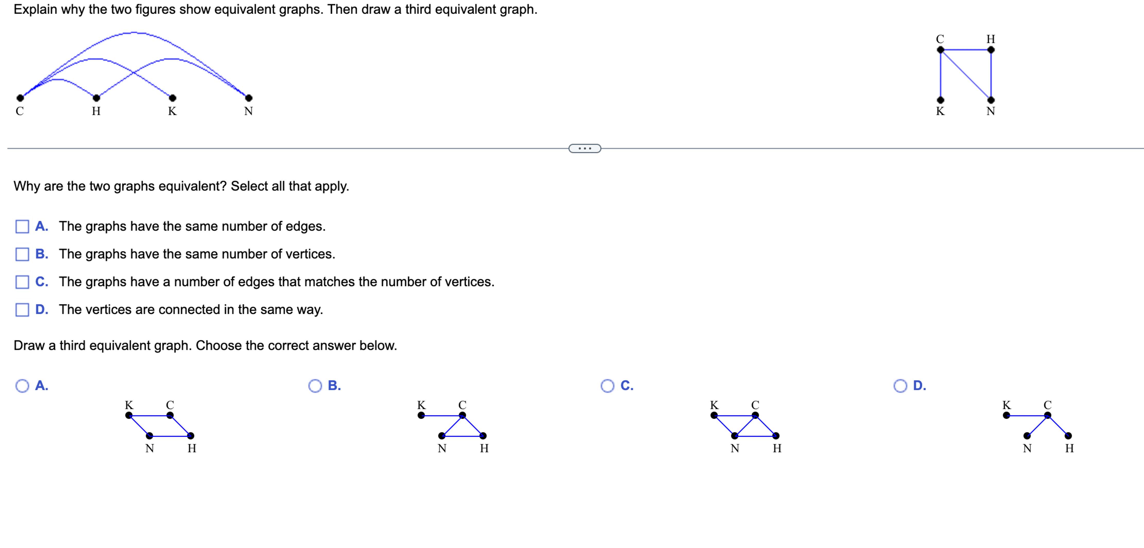 Solved Explain why the two figures show equivalent graphs. | Chegg.com
