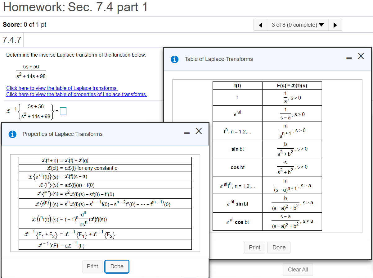 Solved Homework: Sec. 7.4 part 1 Score: 0 of 1 pt 3 of 8 (0 | Chegg.com