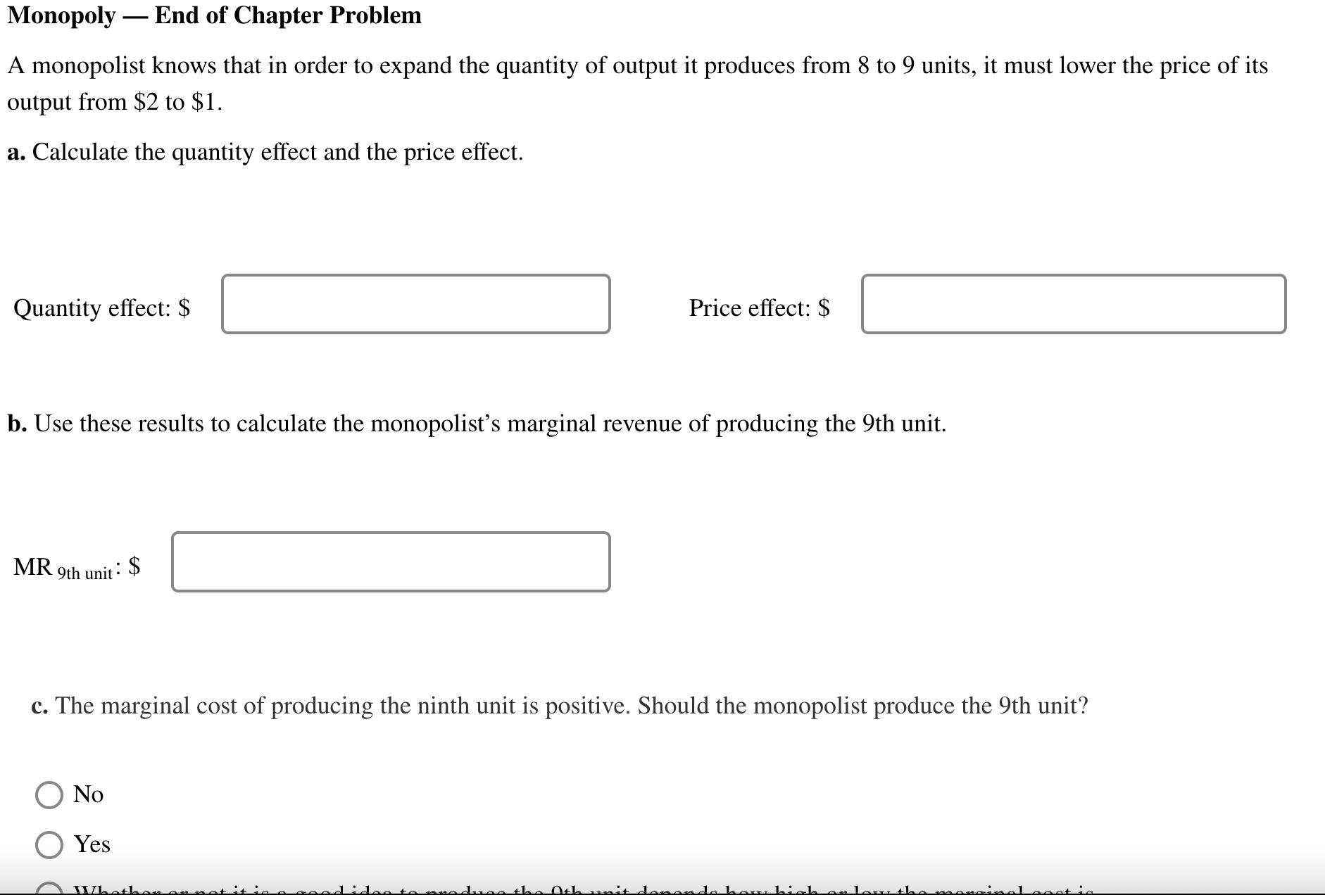 Solved Monopoly - ﻿End of Chapter ProblemA monopolist knows | Chegg.com