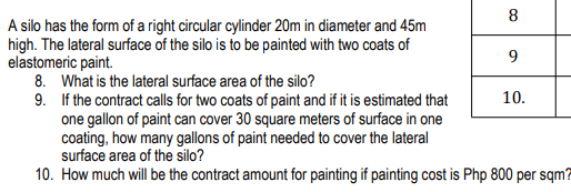 Solved 12 concrete cylindrical pillars of a building are to | Chegg.com